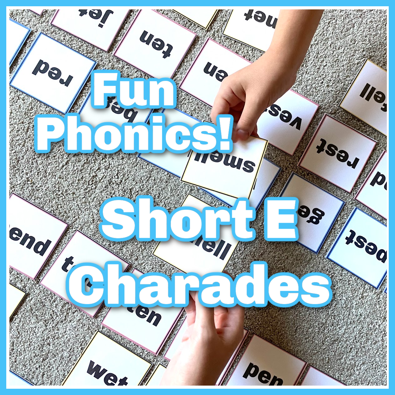 Learn to Read Short E Words the Fun Way with Short E Charades - FREE ...