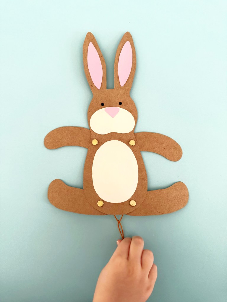 Super Fun Jumping Jack Bunny Craft for Kids! - inlovewithlearning.com