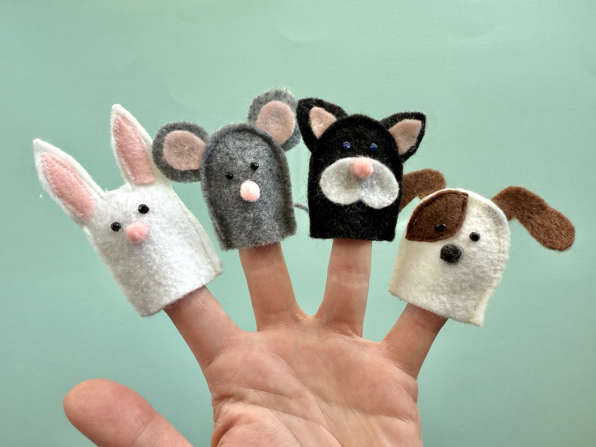 Felt Finger Puppets DIY Craft for Cute Animal Friends ...